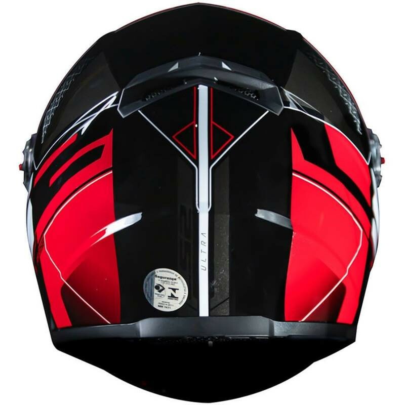 Capacete LS2 FF358 Ultra Black Red